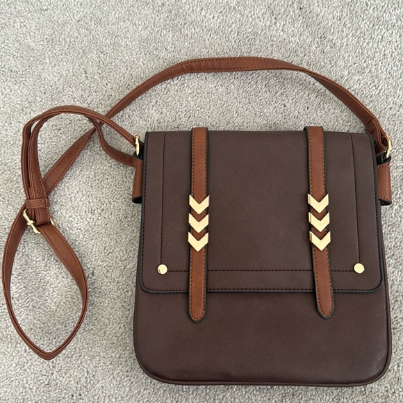 Alyssa | Bags | Alyssa Double Compartment Large Flapover Crossbody Bag ...